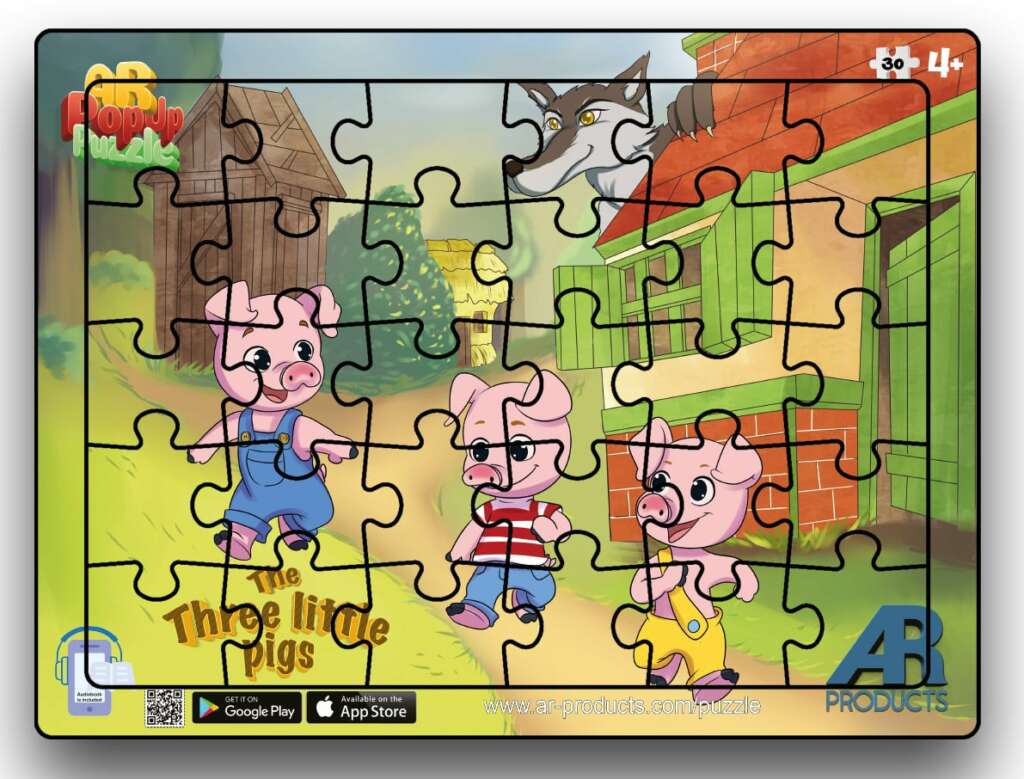 AR PopUp Puzzles – Three little Pigs – Puzzle #5 (30 pieces) – AR ...